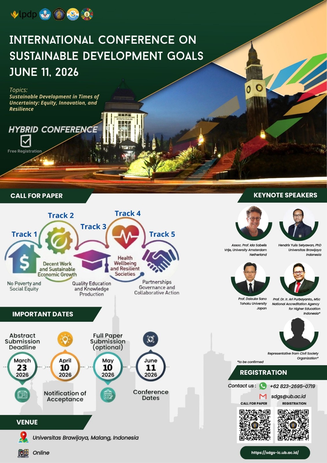 Universitas Brawijaya Launches SDG Center During ICSDG 2026 ...